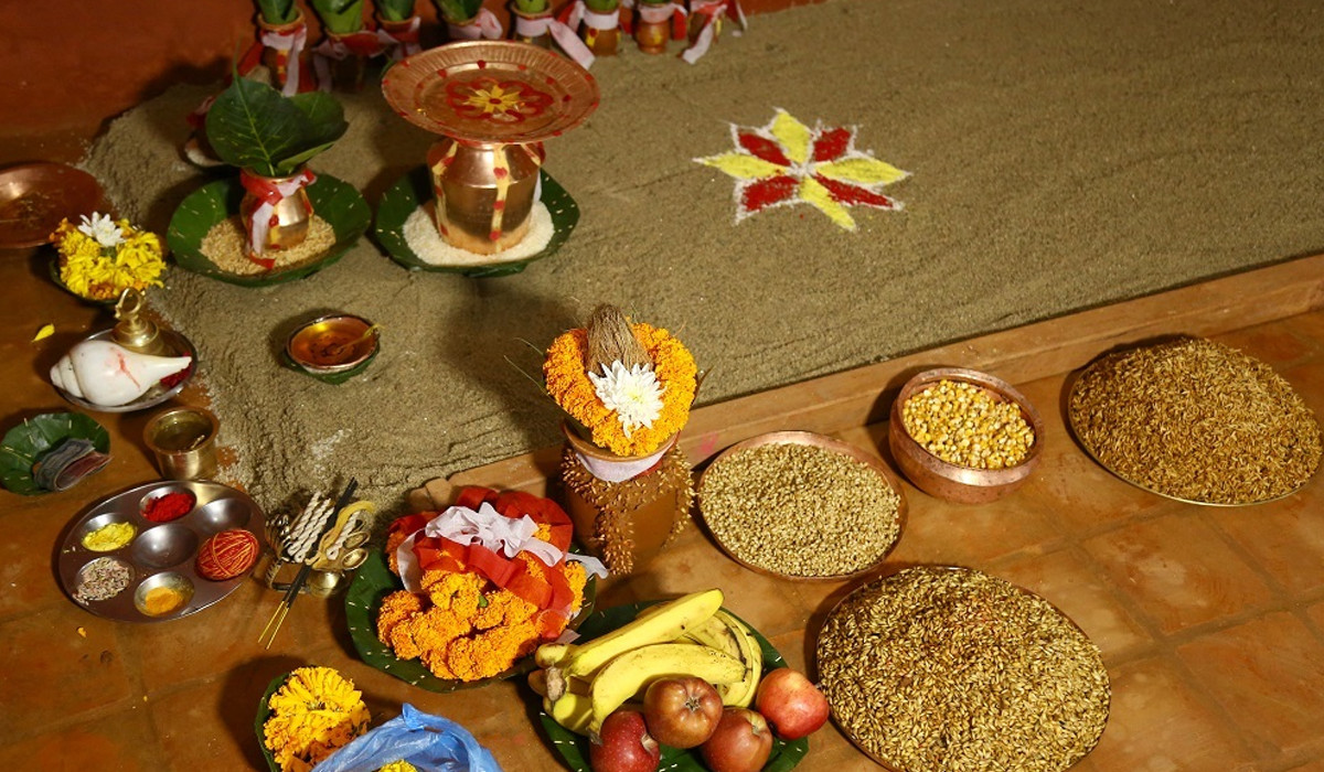 हनुमानढोका दसैँ घरमा विधिपूर्वक राखियो जमरा | Nepal Naksa